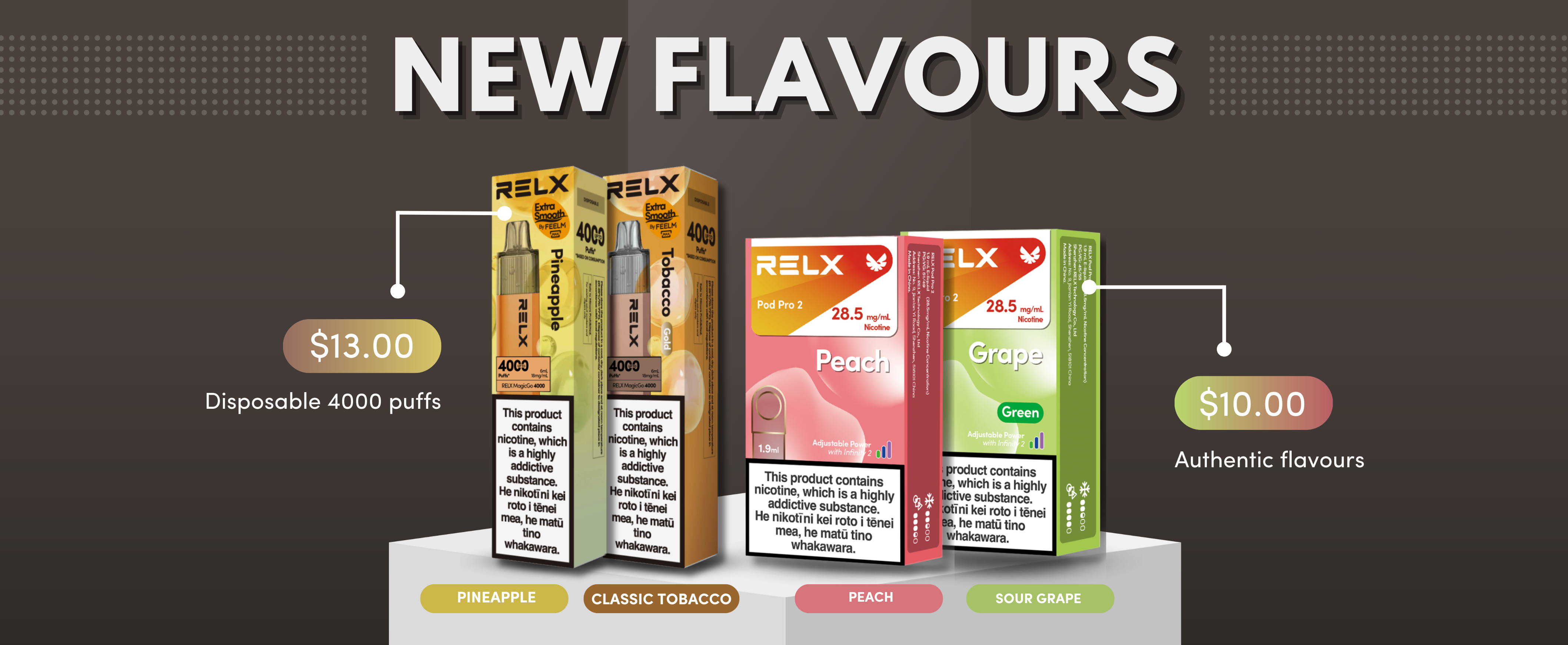 Vape Shop | E-Cigarettes & E-Liquid Shop | RELX NZ