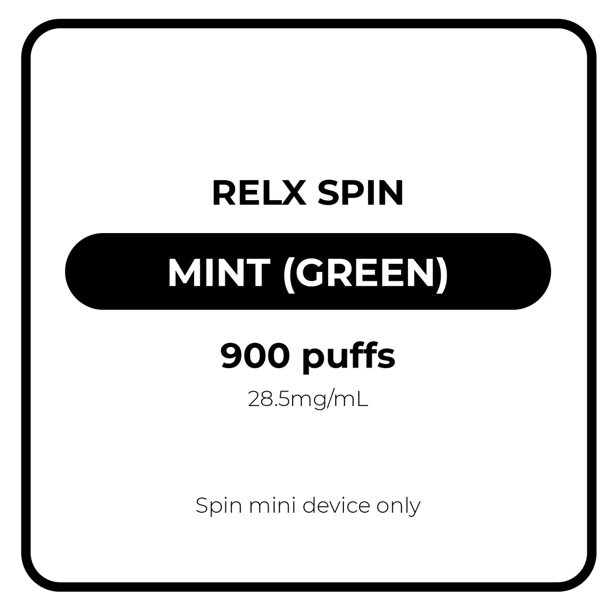 Spin Mint Green 28.5mg/mL