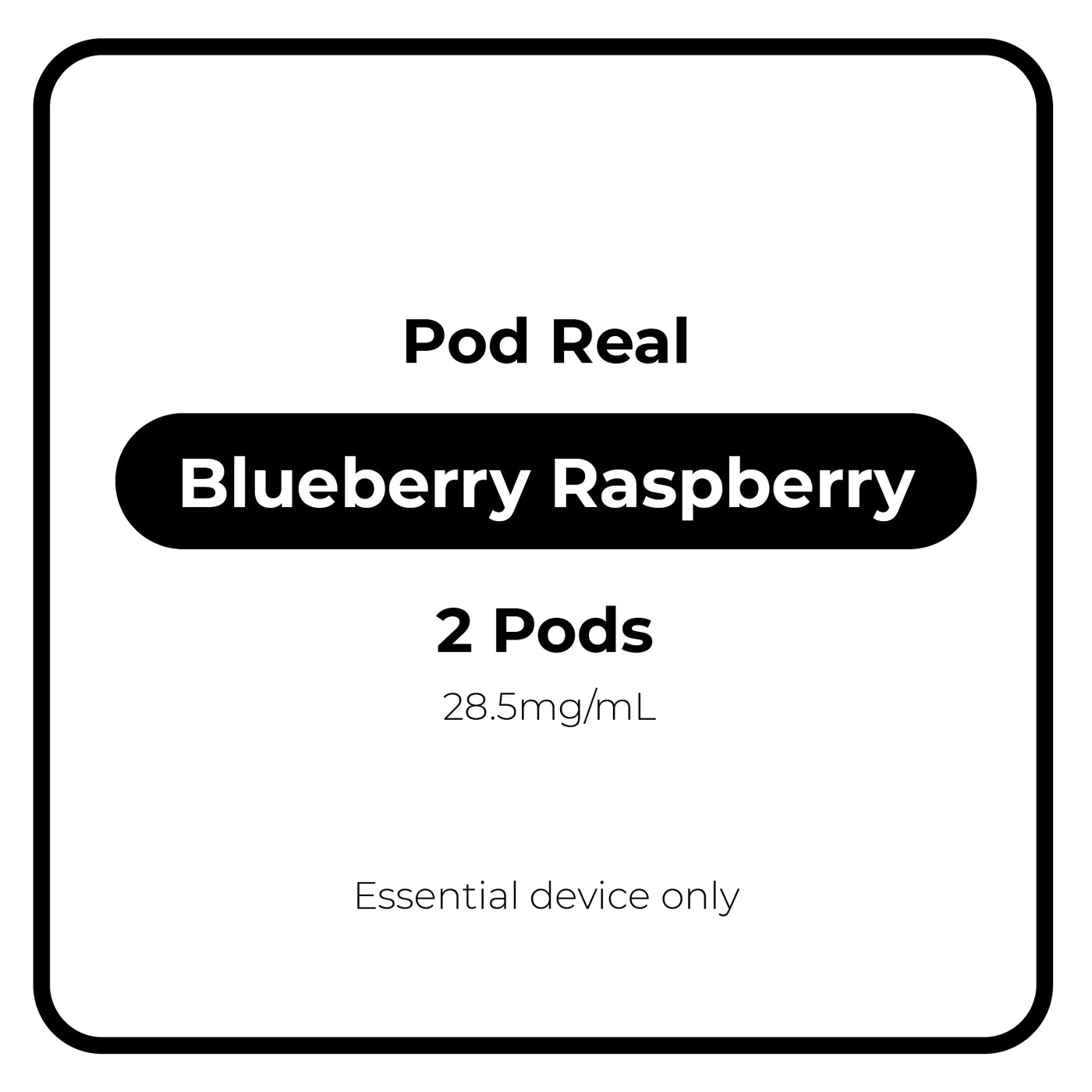 Pod Real Blueberry Raspberry 28.5mg/mL